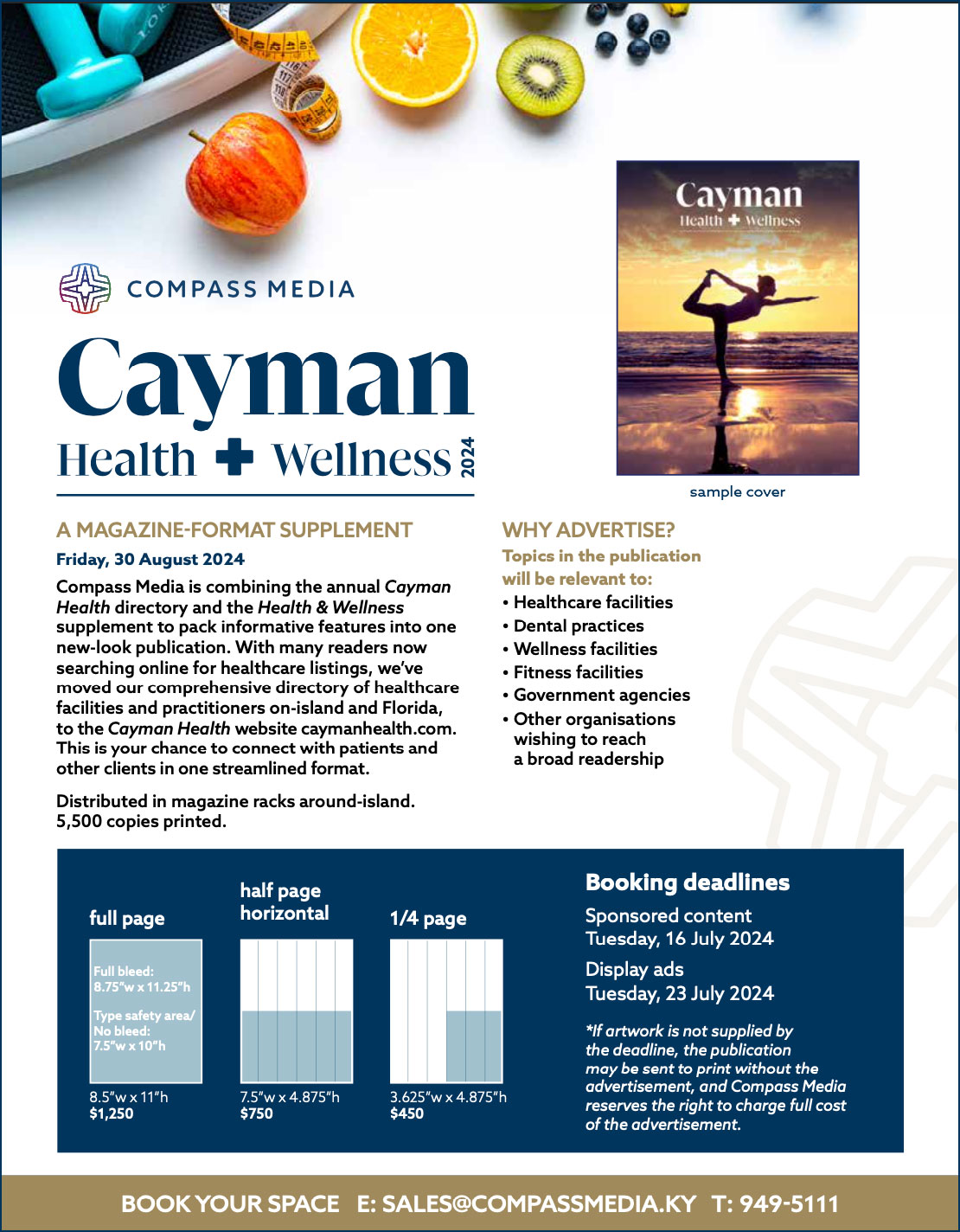 Cayman Health and Wellness Rate Sheet 2024 - Compass Media